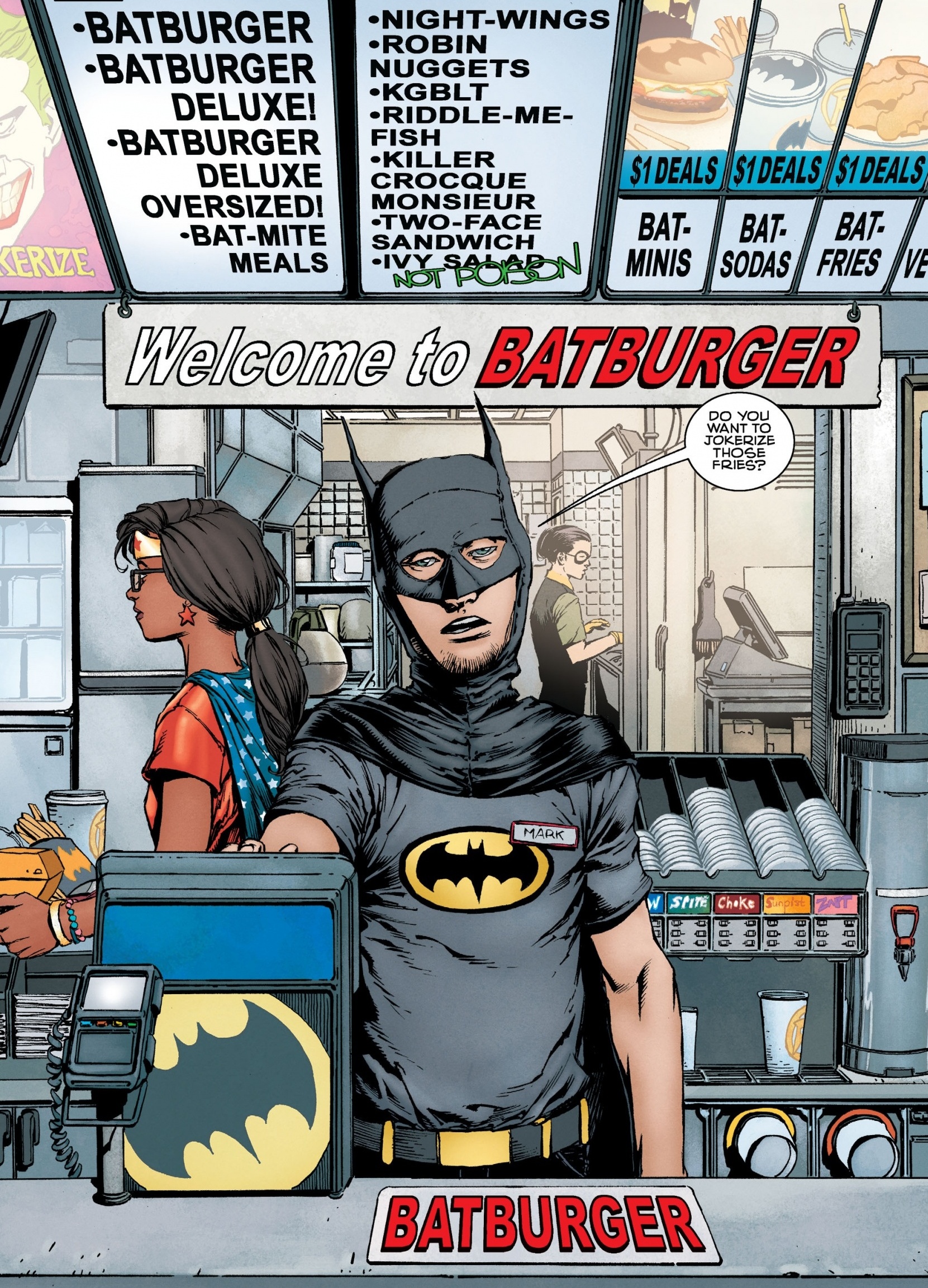 Do you want to Jokerize those fries? – Superheroes Eating Food