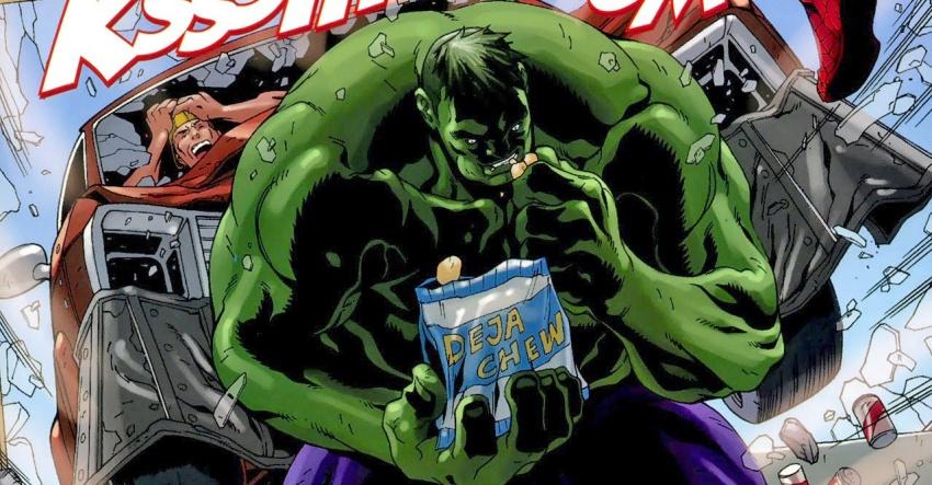 Superheroes Eating Food