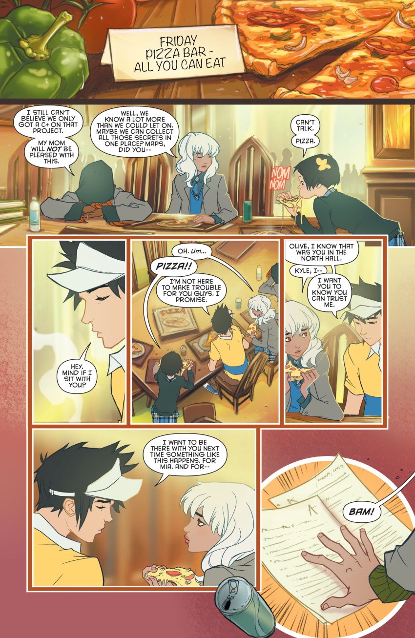 Gotham Academy Dining Hall – Superheroes Eating Food